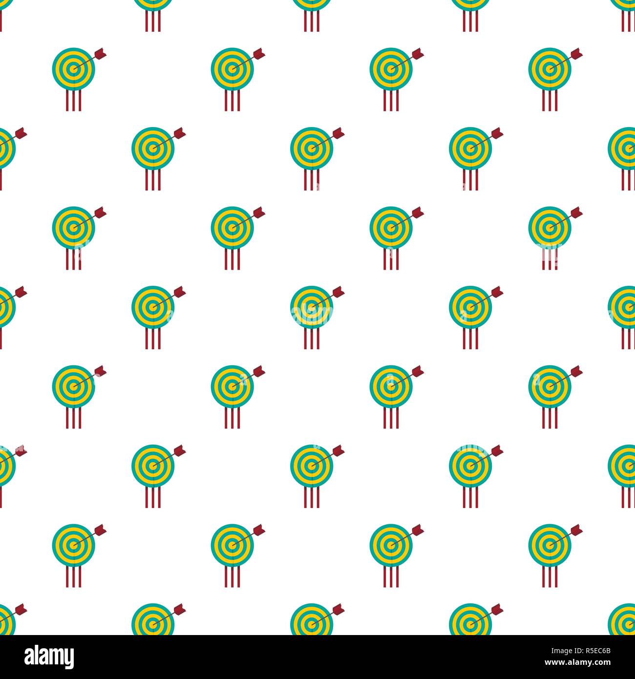 Arrow in target pattern seamless vector repeat for any web design Stock ...