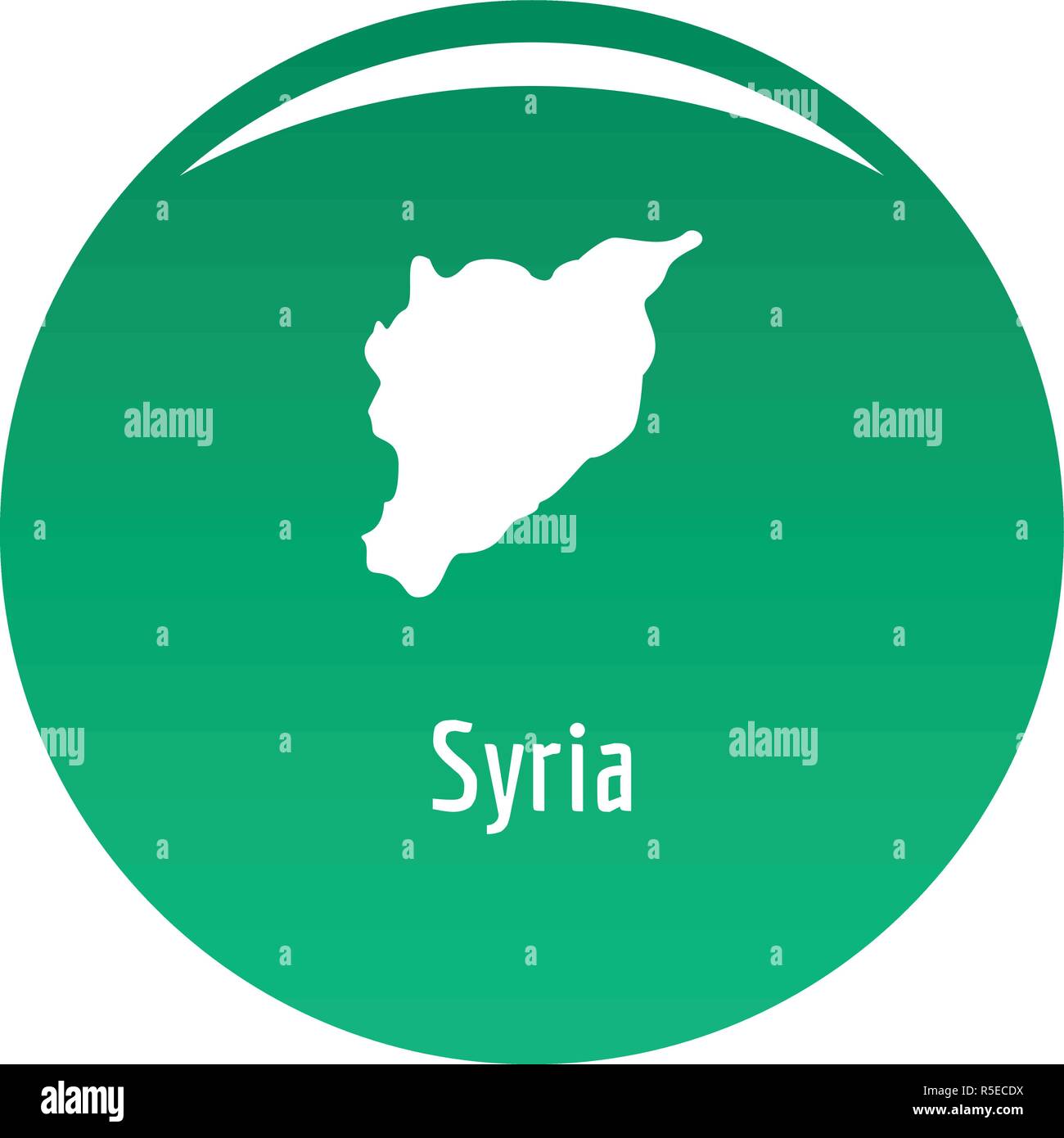 Syria map in black. Simple illustration of Syria map vector isolated on ...