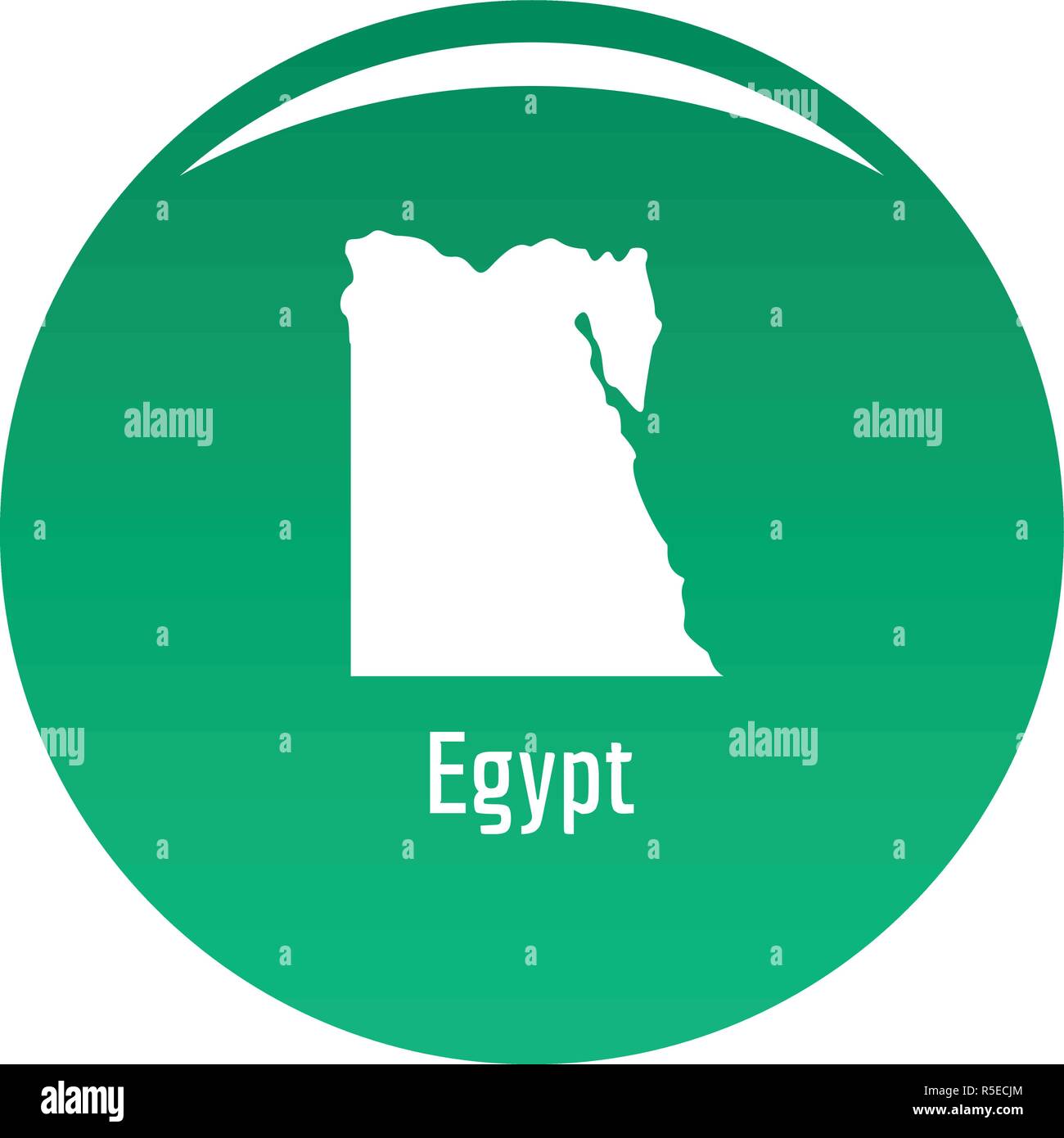 Egypt map in black. Simple illustration of Egypt map vector isolated on ...