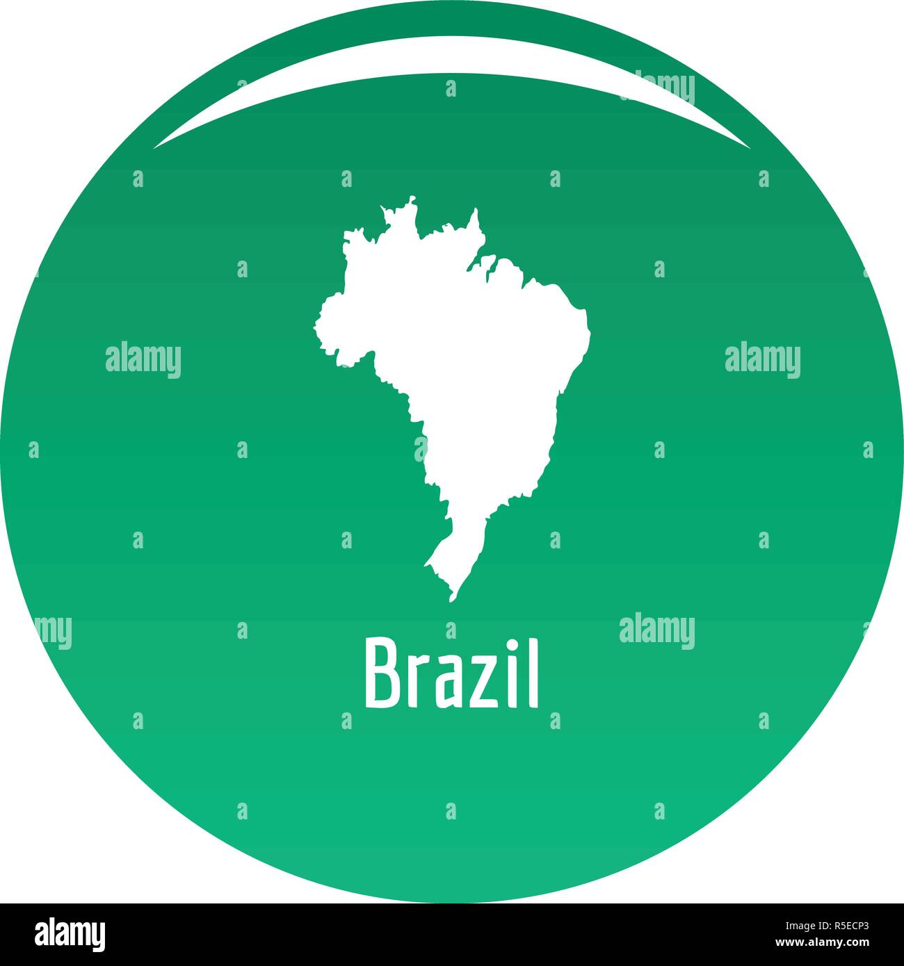 Brazil map in black. Simple illustration of Brazil map vector isolated ...