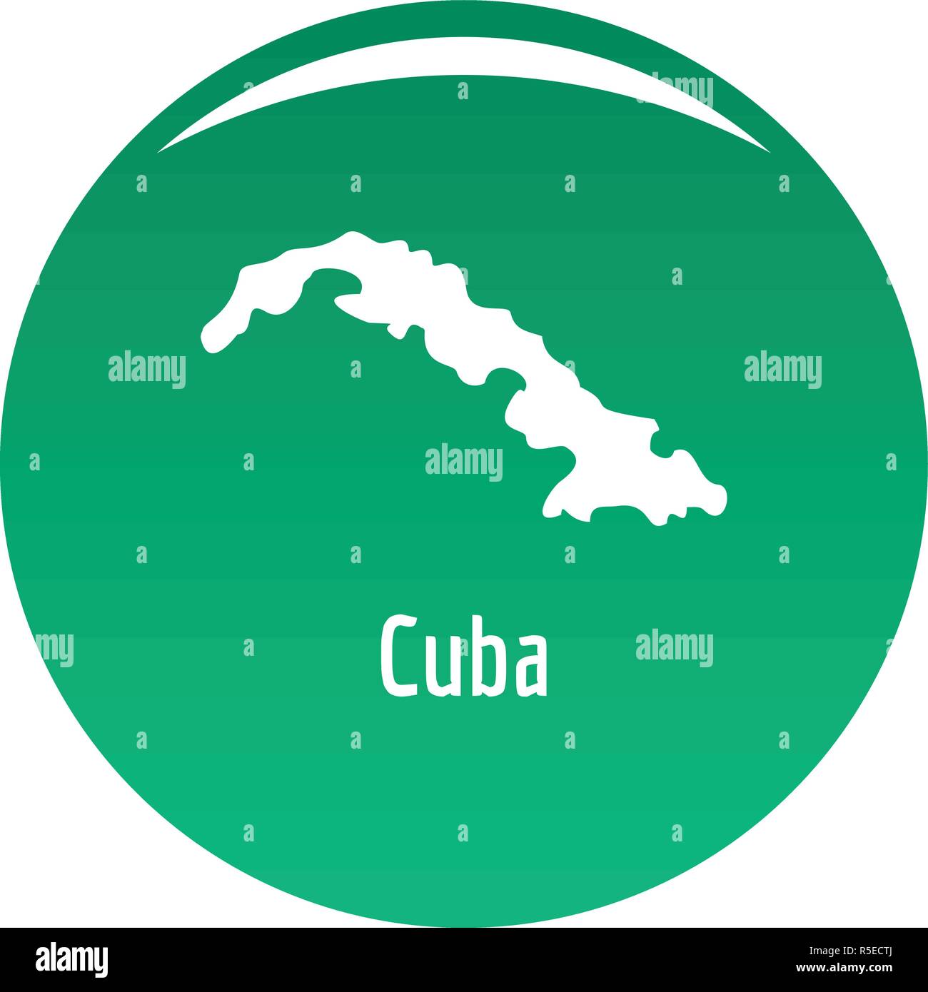 Cuba map in black. Simple illustration of Cuba map vector isolated on ...