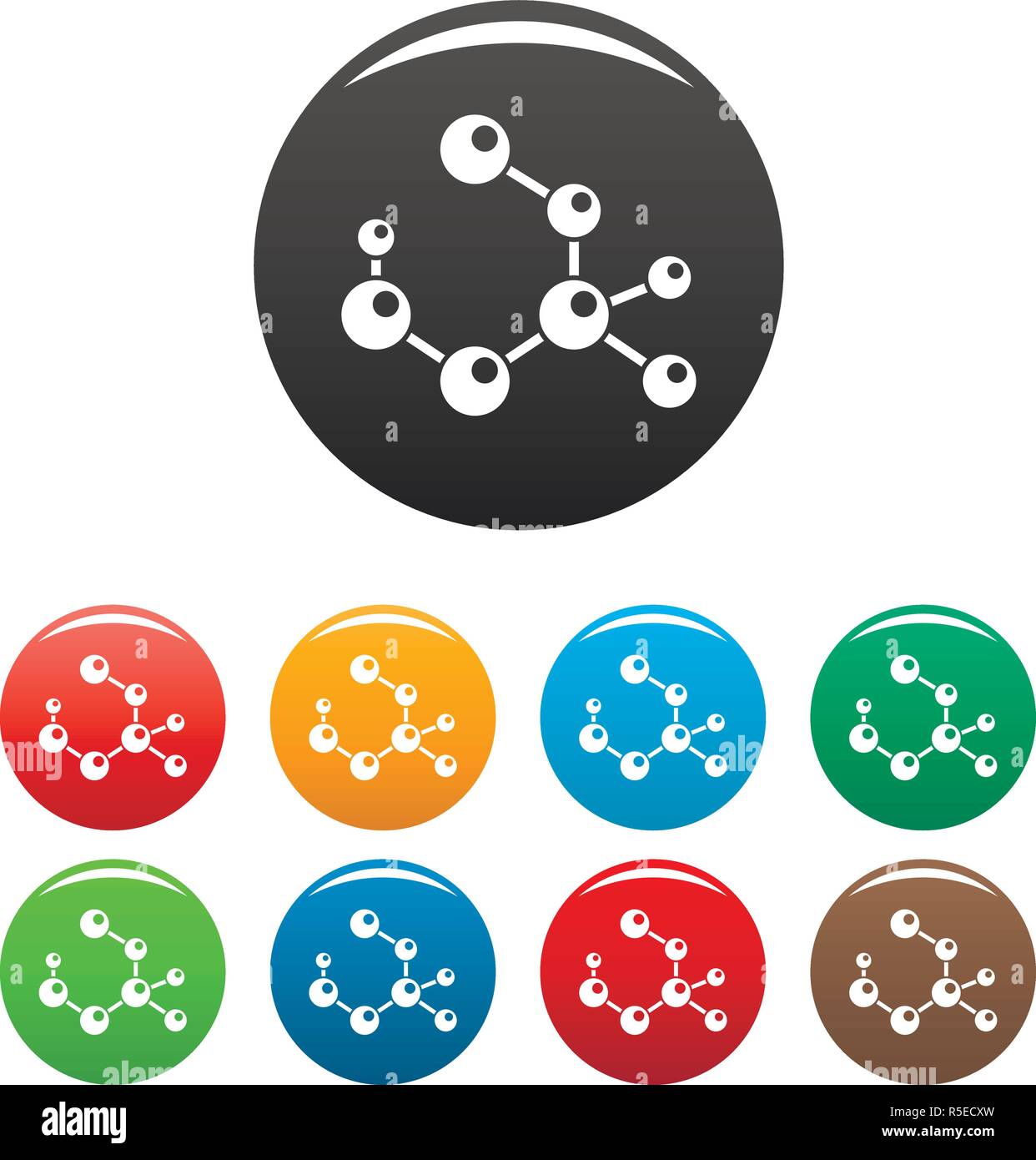 Alcohol molecule model Stock Vector Images - Alamy