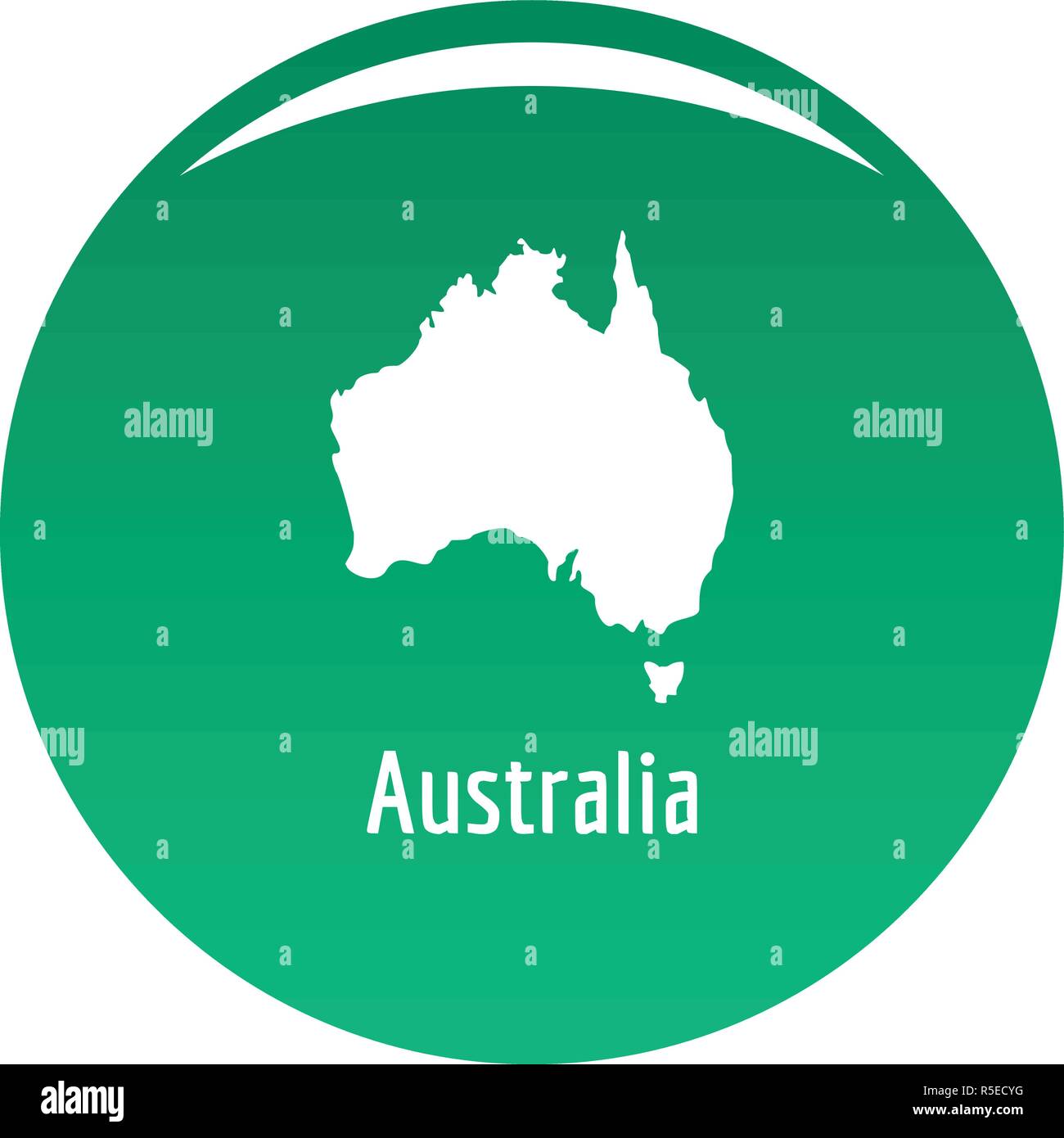 Australia map in black. Simple illustration of Australia map vector ...