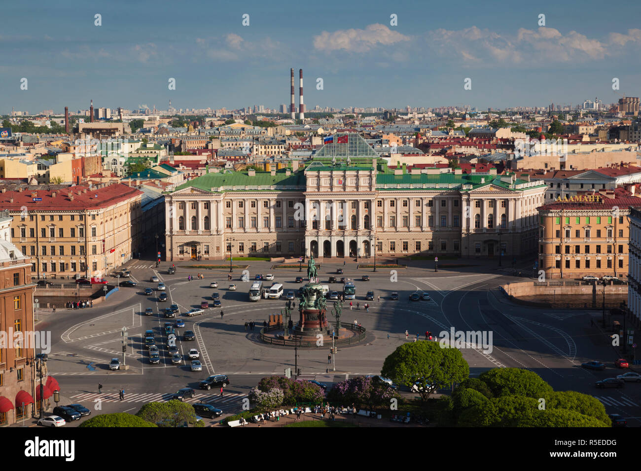 Russia, St. Petersburg, St Isaac's Square, Mariinsky Palace Stock Photo ...