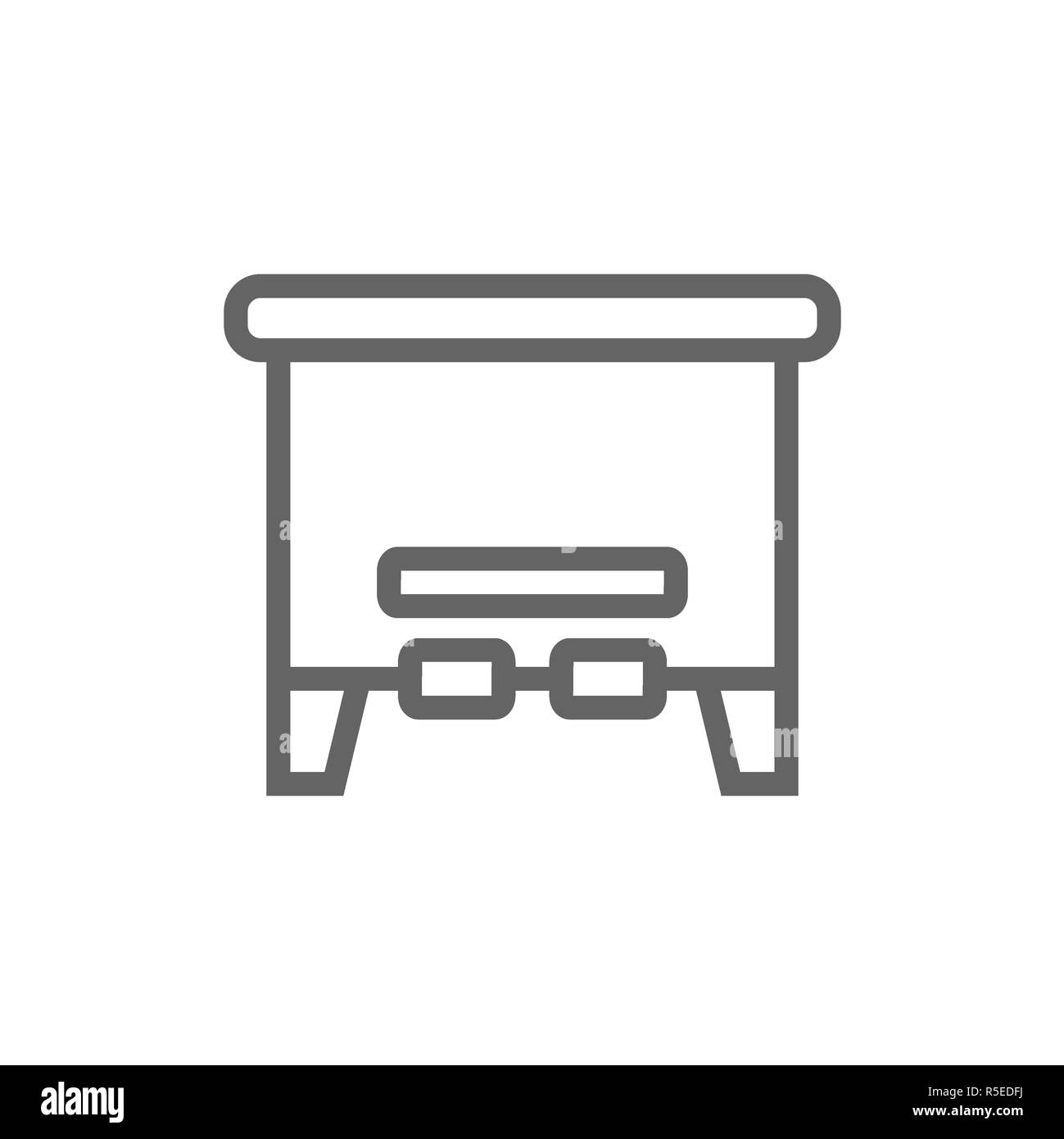 Simple beehive line icon. Symbol and sign illustration design. Isolated ...