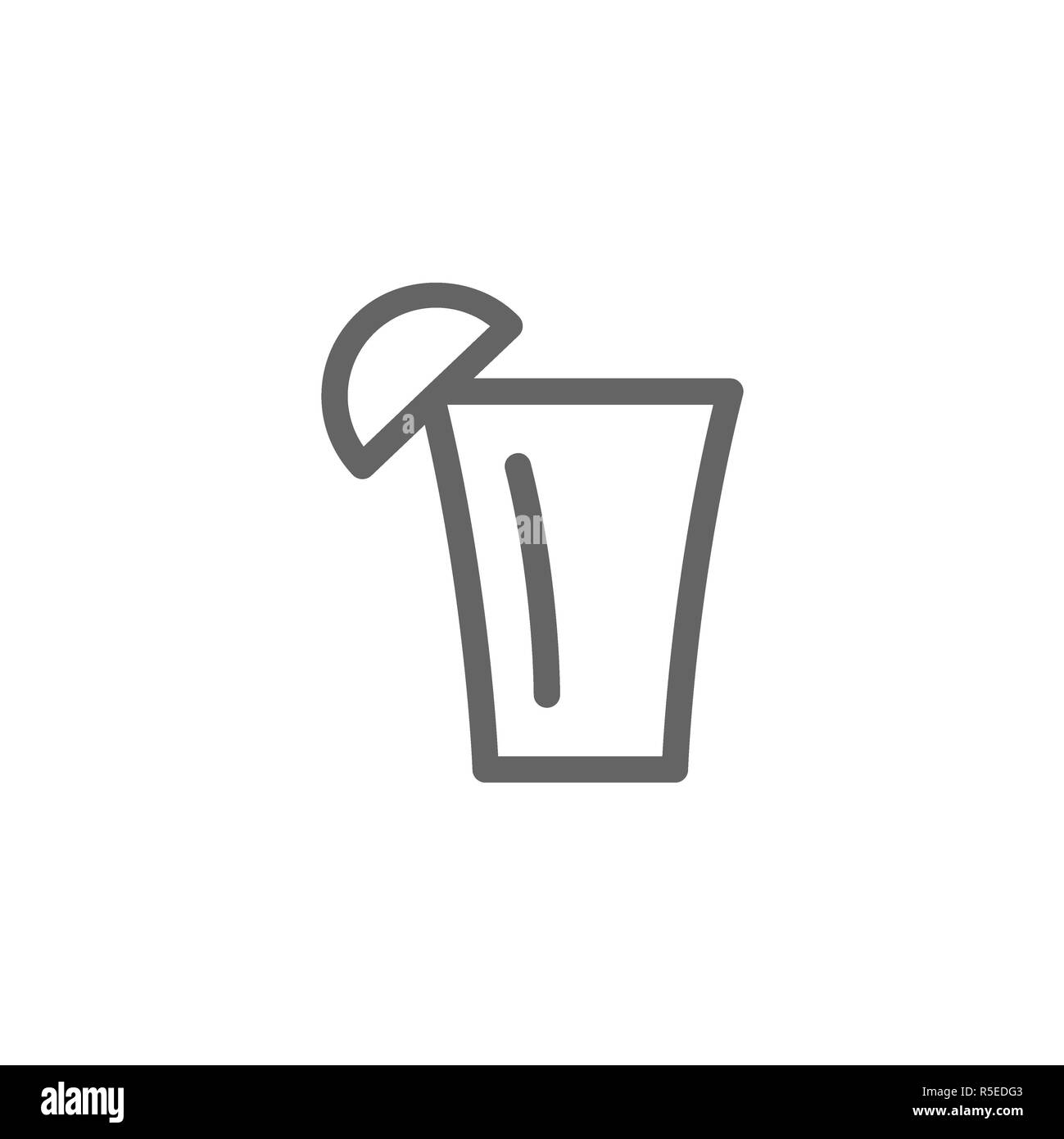 Simple tequila shot line icon. Symbol and sign illustration design ...