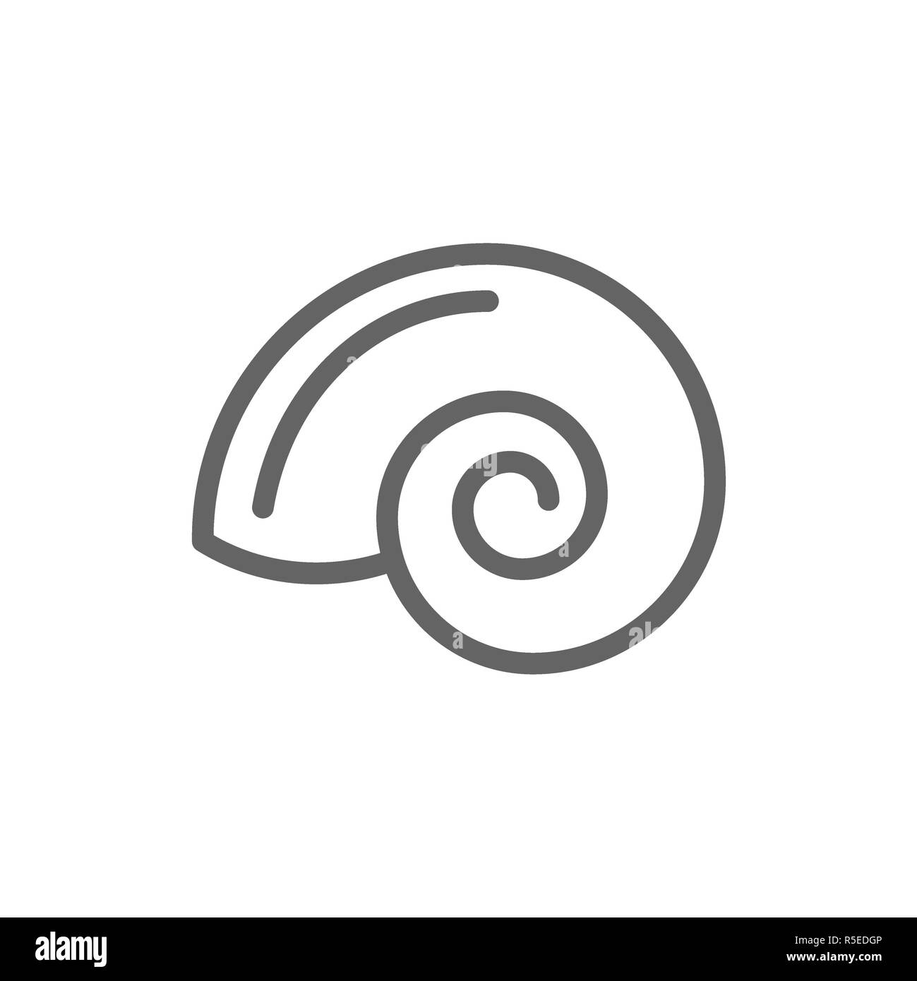 Simple shell line icon. Symbol and sign illustration design. Isolated ... Simple shell line icon. Symbol and sign illustration design. Isolated ...