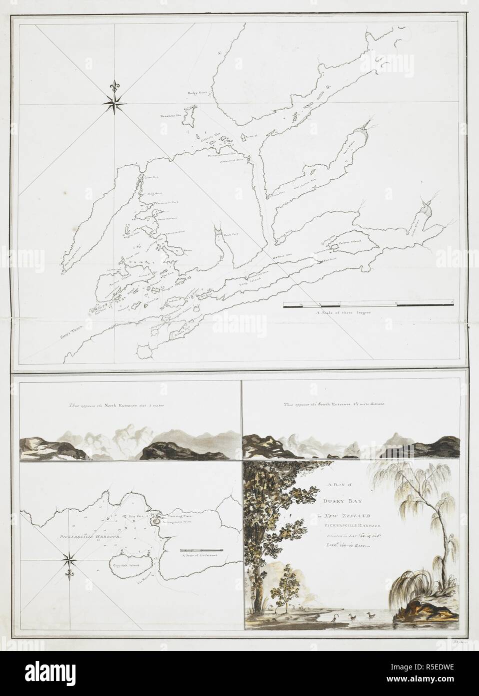 Map new zealand 18th century hi-res stock photography and images - Alamy