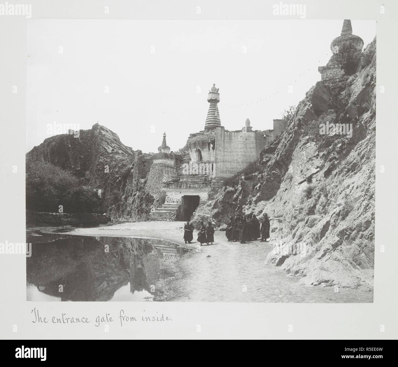 The entrance gate [Pargo Kaling] from inside, [Lhasa]. 'Tibet'. Curzon ...