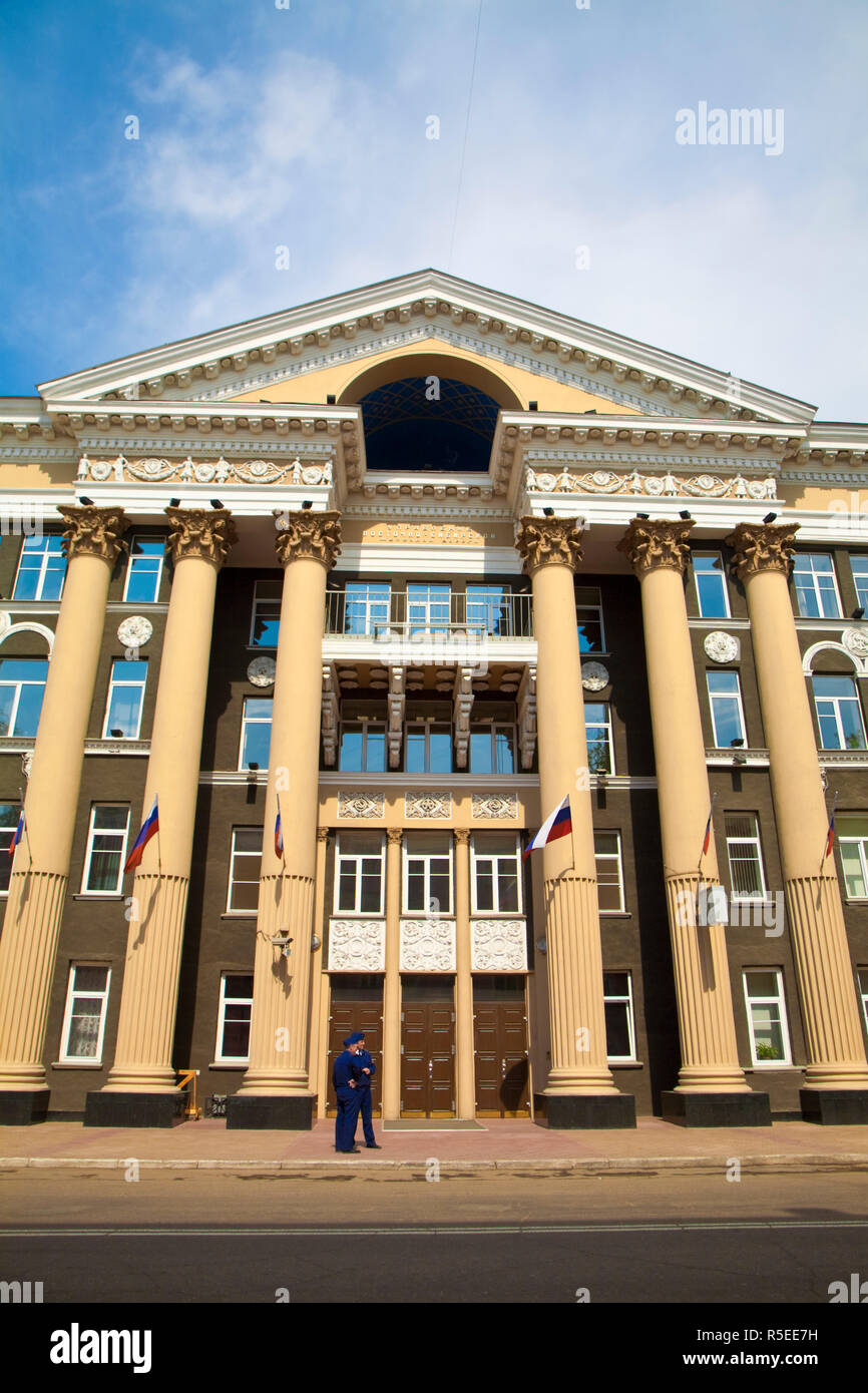 Russia, Irkutsk, Building of Eastern Siberian Railroad Stock Photo - Alamy