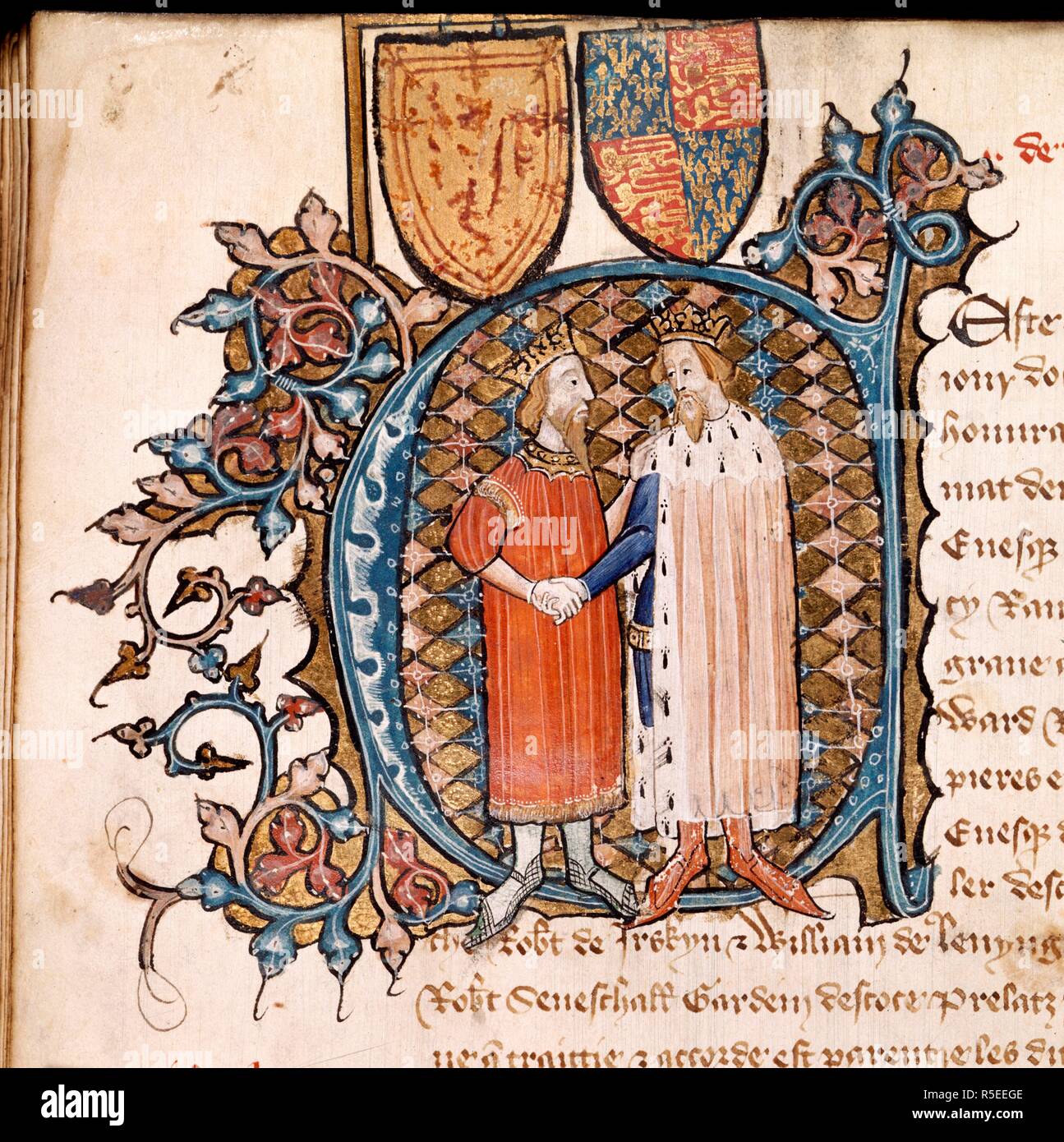 England and Scotland make peace. England (London); 1386-1399. (Detail ...