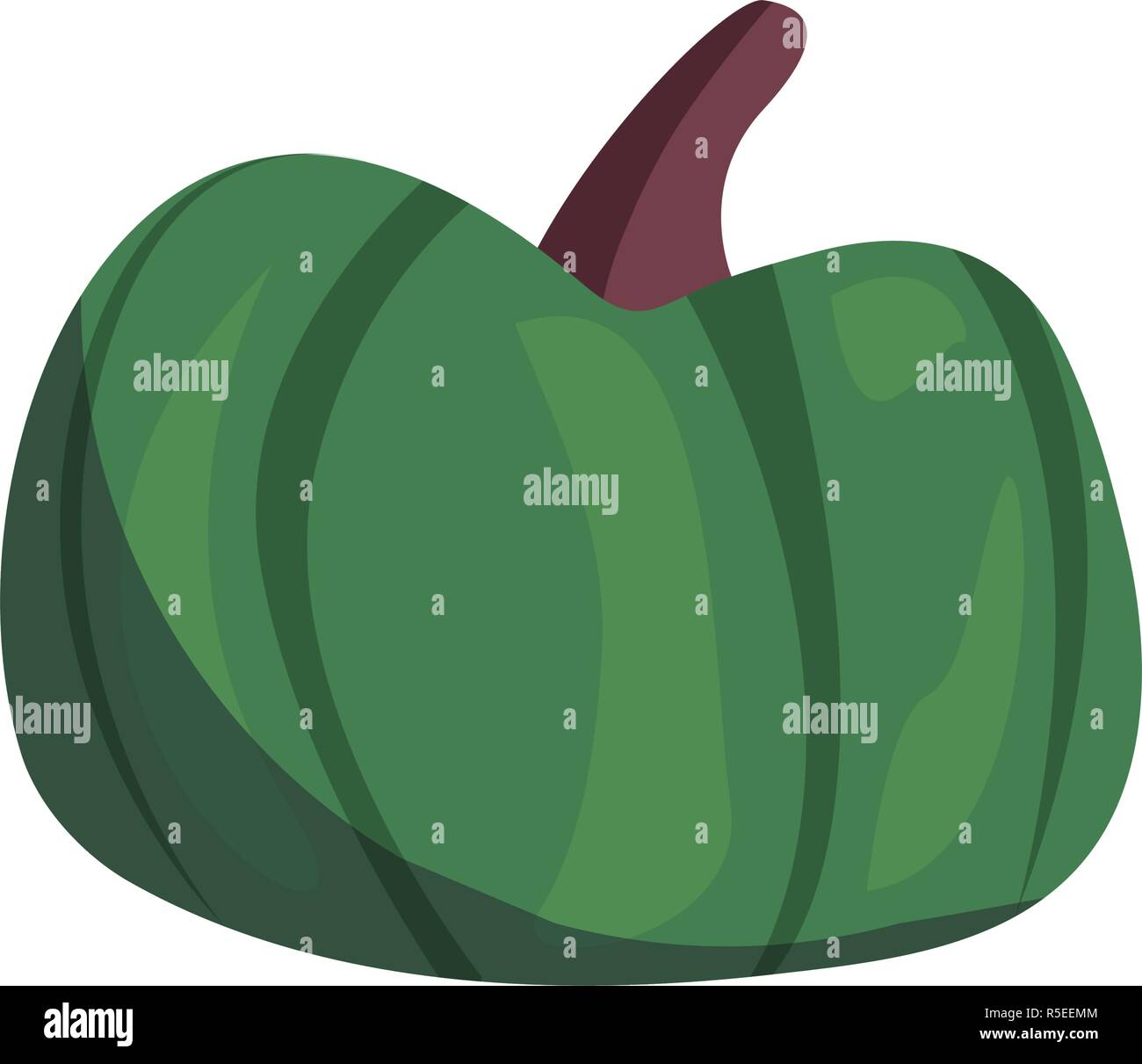 green pumpkin sweet delicious background vector illustration Stock ...
