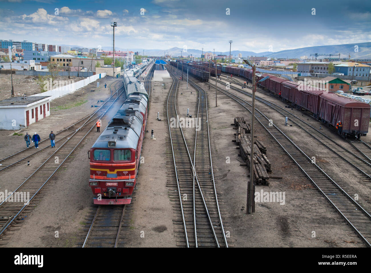 Mongolia, Ulaanbaatar, Ulaanbaatar railway station Stock Photo - Alamy