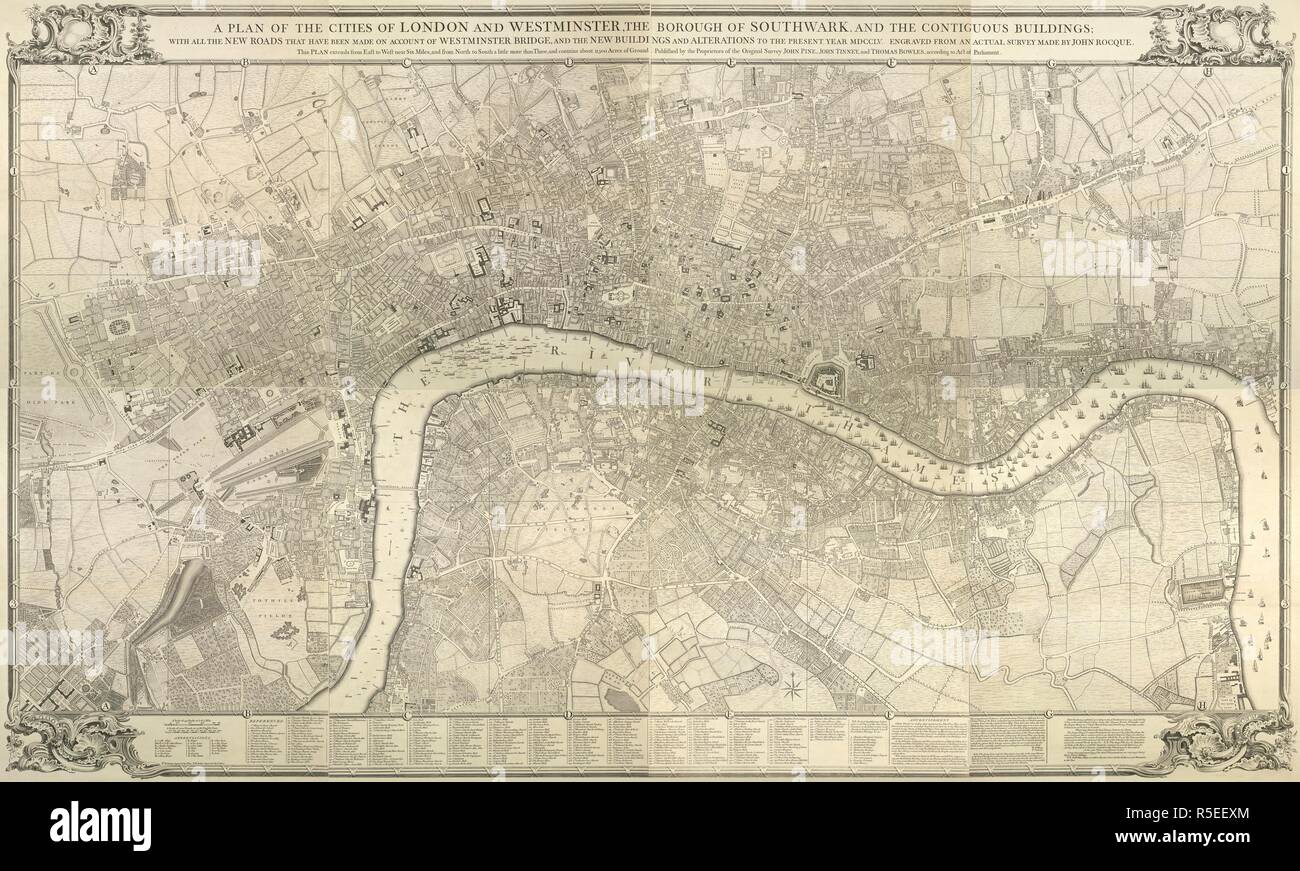 Map cities london westminster southwark hi-res stock photography and ...