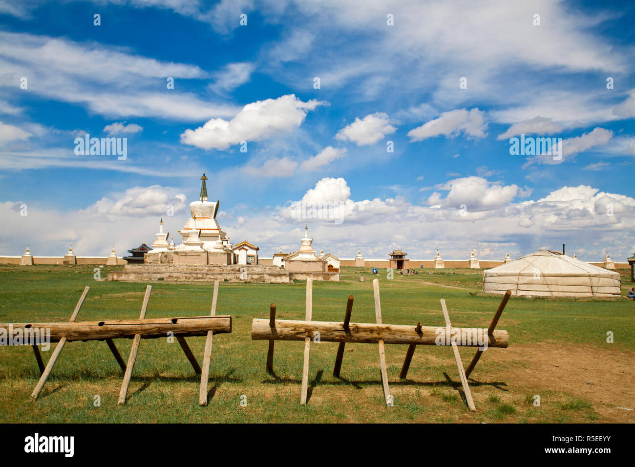 Mongolia, Ovorkhangai, Kharkhorin, Erdene Zuu Monastery Stock Photo - Alamy
