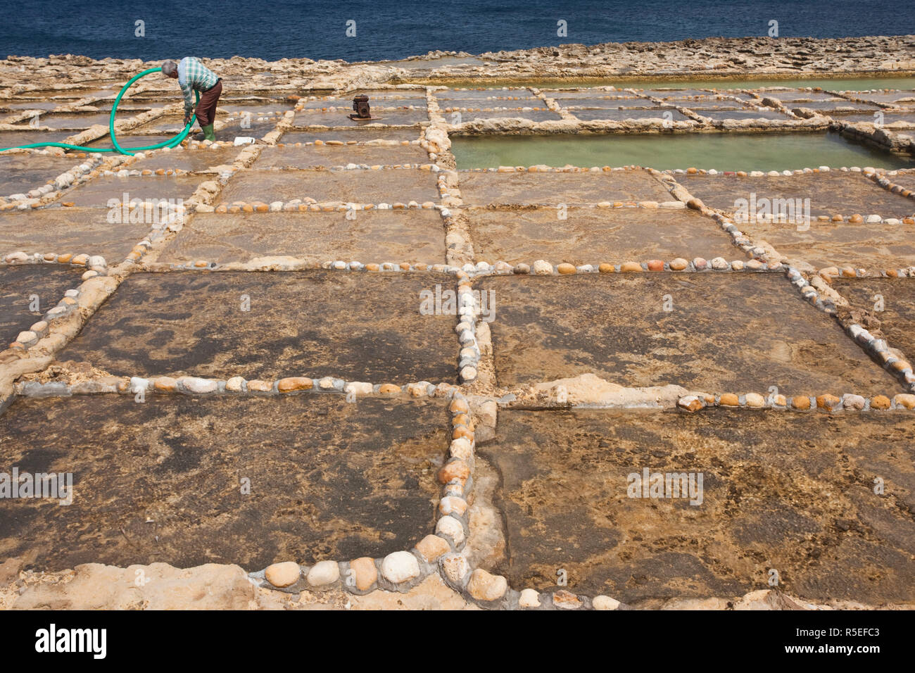Malta gozo sea salt pans hi-res stock photography and images - Alamy