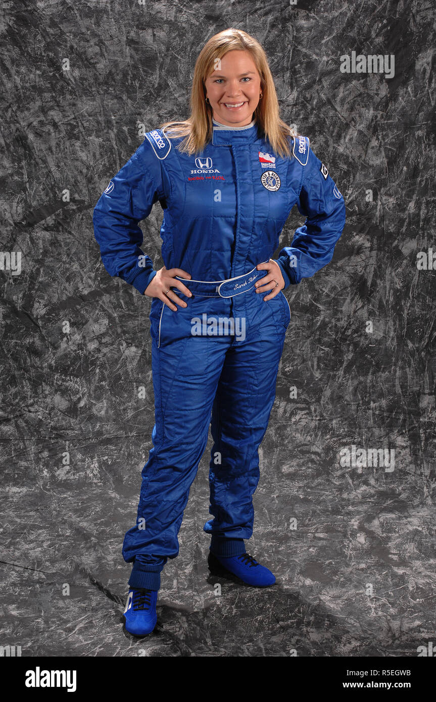 Sarah Fisher participates in the Indy Racing League media day at ...