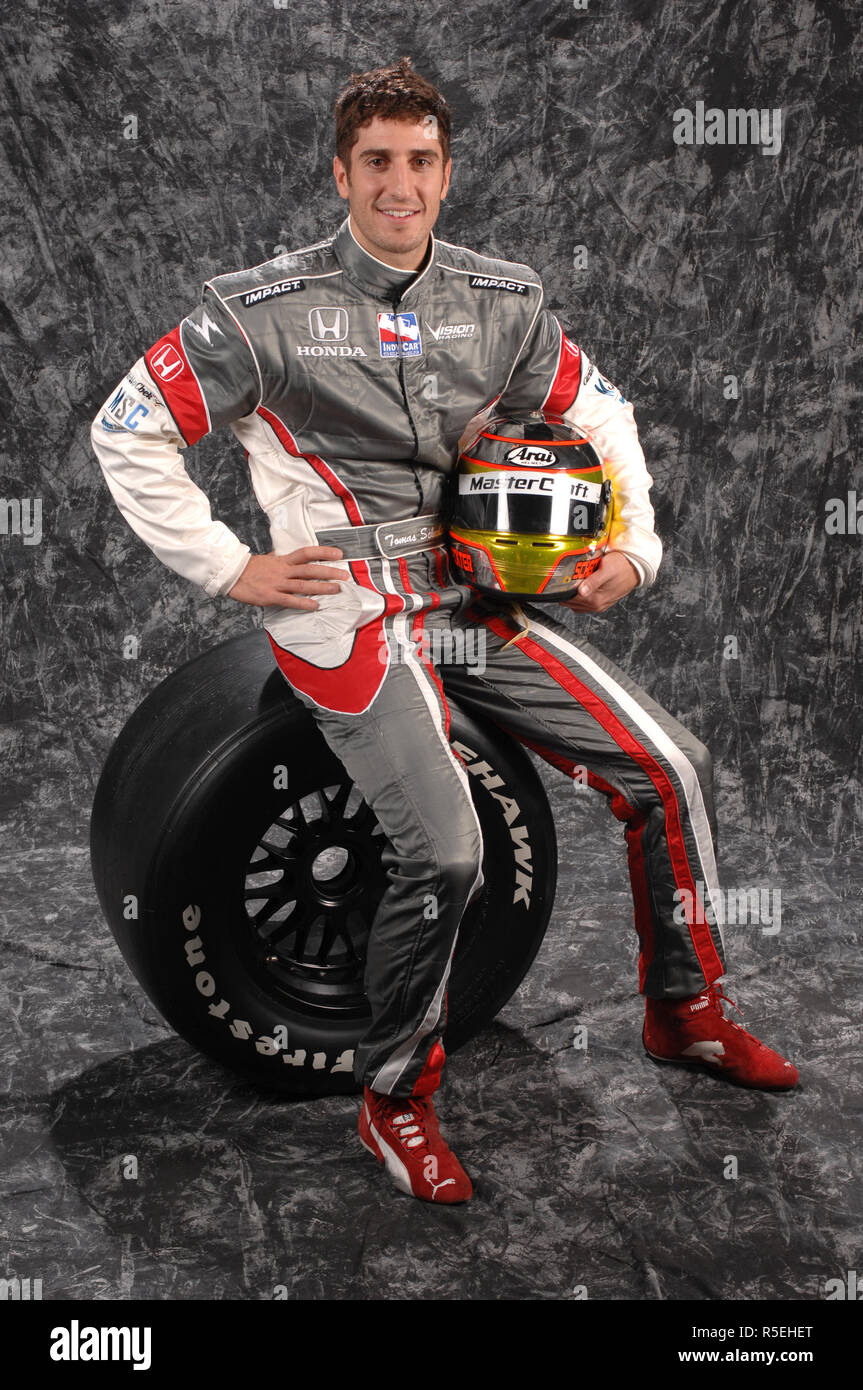 Tomas Scheckter of South Africa participates in the Indy Racing League ...