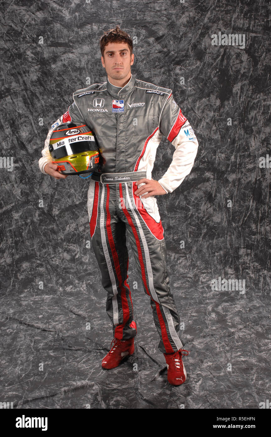 Tomas Scheckter of South Africa participates in the Indy Racing League ...