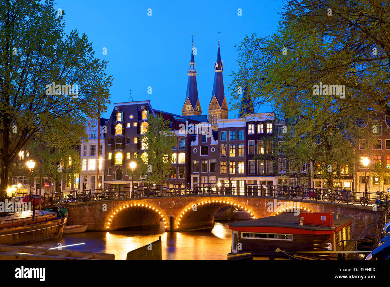 Church spires amsterdam holland hi-res stock photography and images - Alamy
