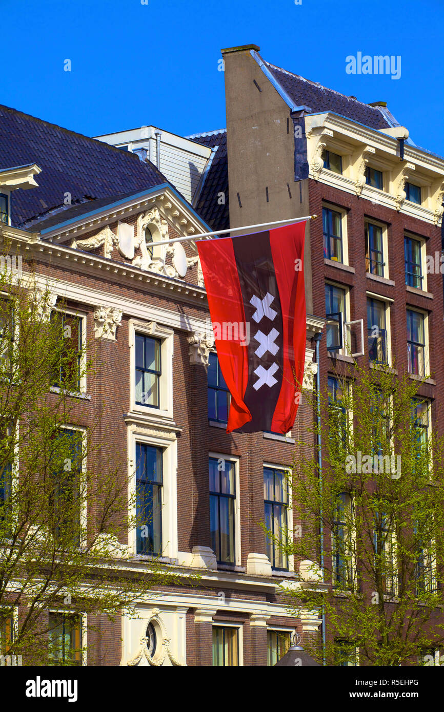 Amsterdam city flag hi-res stock photography and images - Alamy
