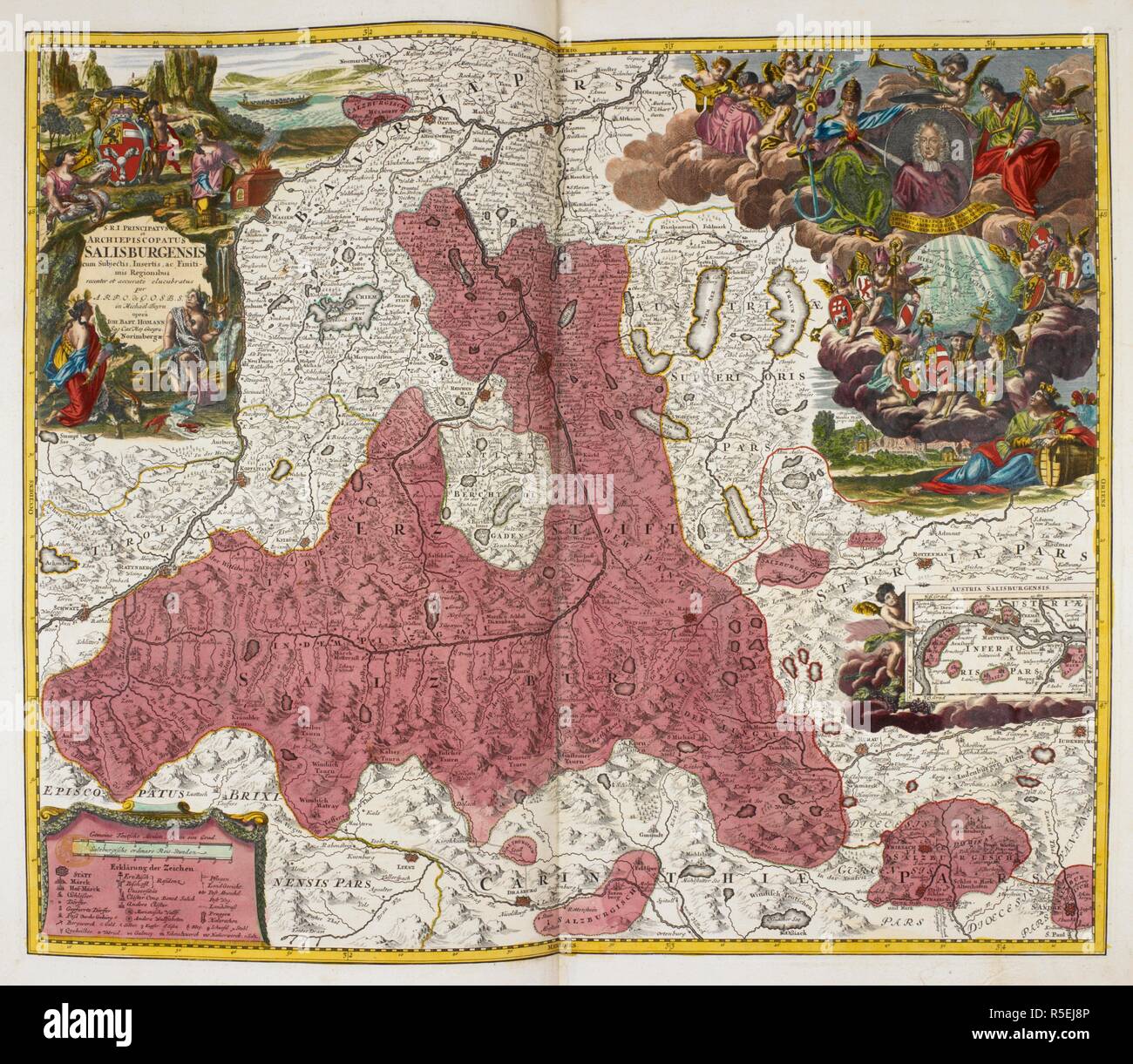 Map of salzburg hi-res stock photography and images - Alamy