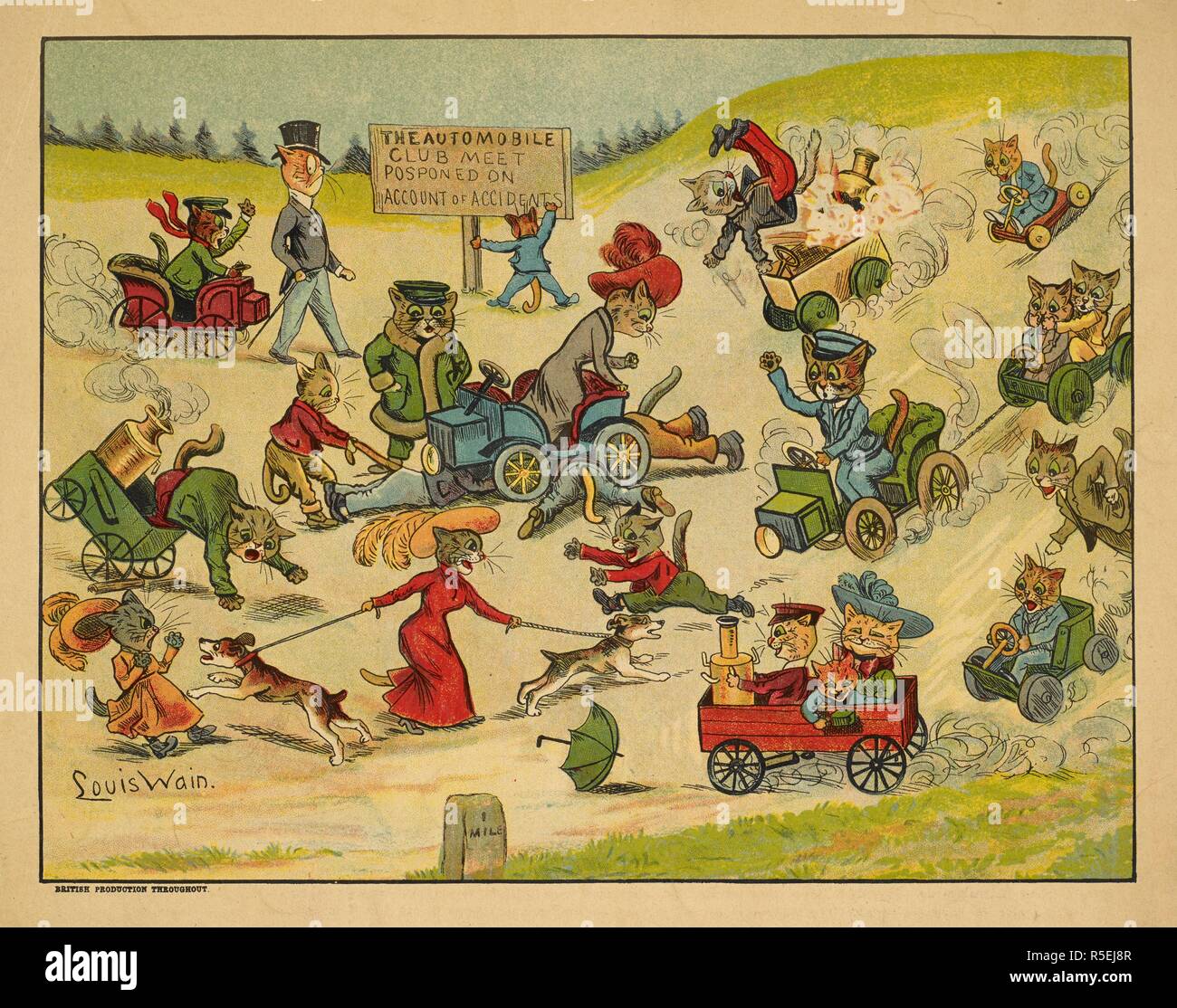 Cats in various automobiles. Fun in catland. London : Geographia, [1919 ...