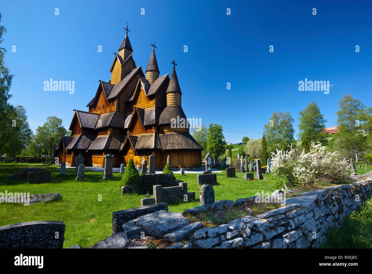The impressive exterior of Heddal Stave Church, Norway's largest wooden ...