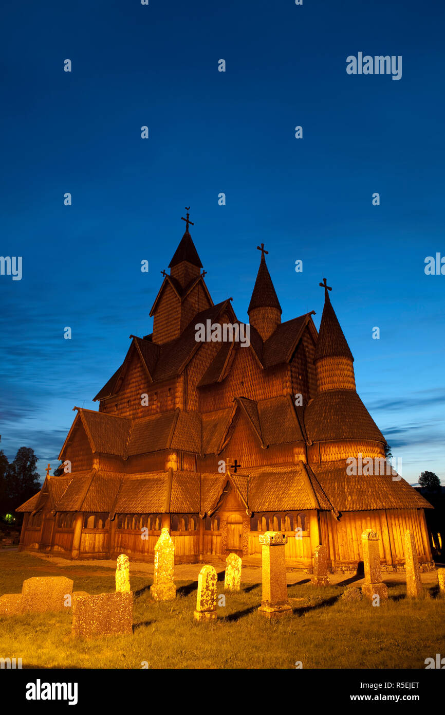 The impressive exterior of Heddal Stave Church, Norway's largest wooden ...