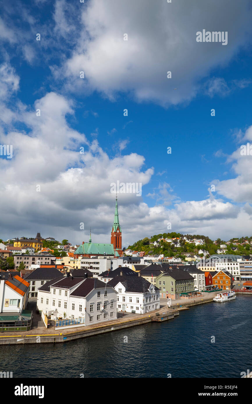 Old Town overview, Arendal, Sorlandet, South Coast, Norway Stock Photo ...