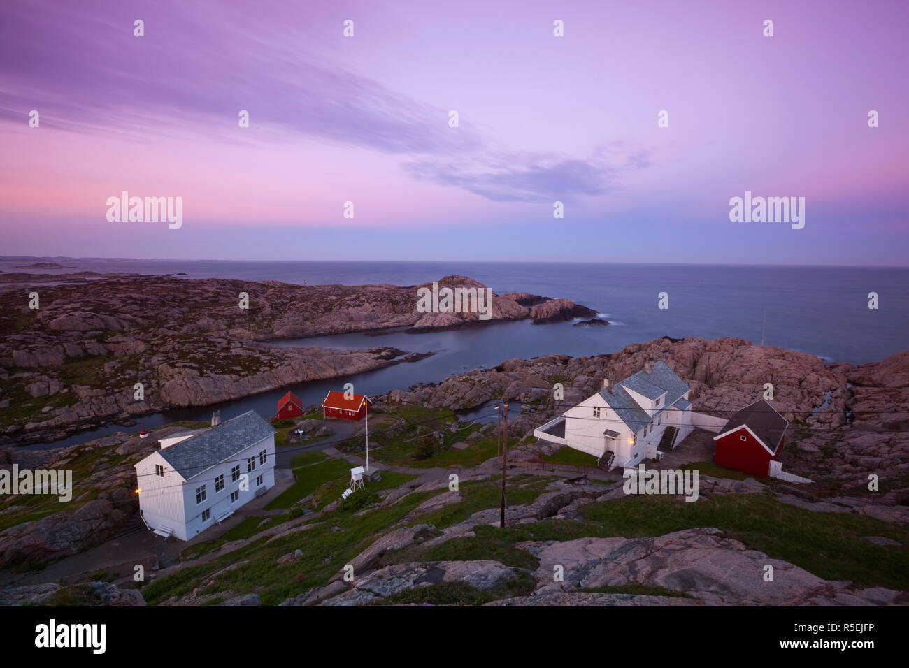 The idyllic Lindesnes Fyr Lighthouse, Lindesnes, Norway Stock Photo - Alamy