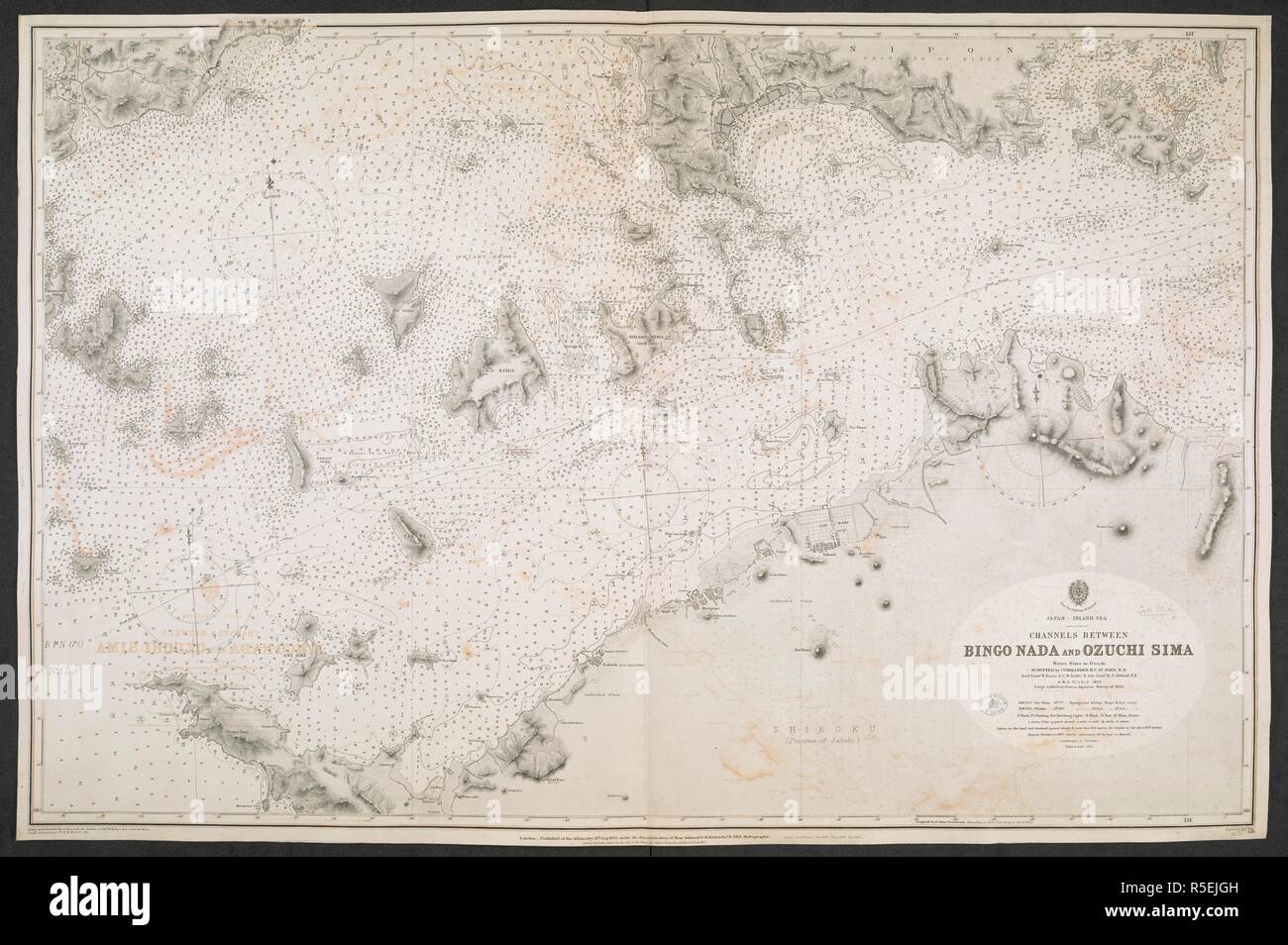 Inland sea of japan map hi-res stock photography and images - Alamy