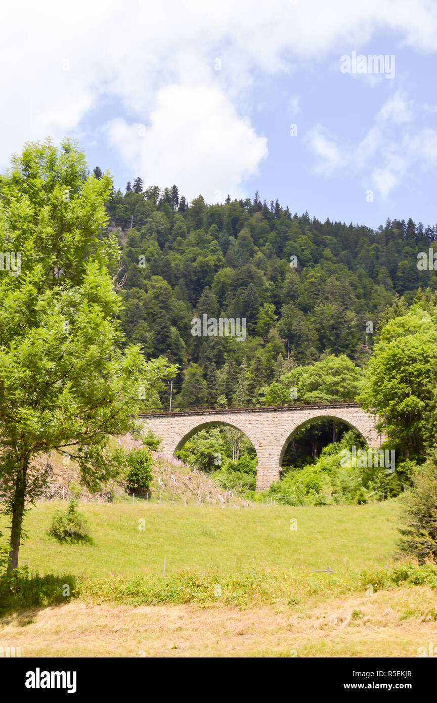 Railway arches in sunset hi-res stock photography and images - Alamy