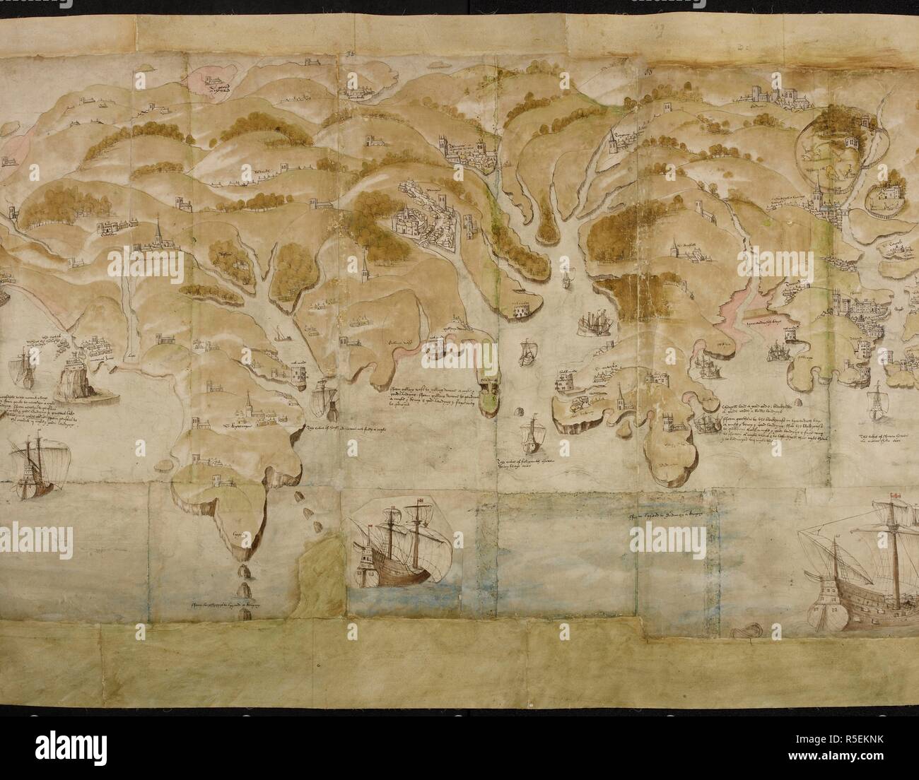 Map of cornwall 1539 hi-res stock photography and images - Alamy