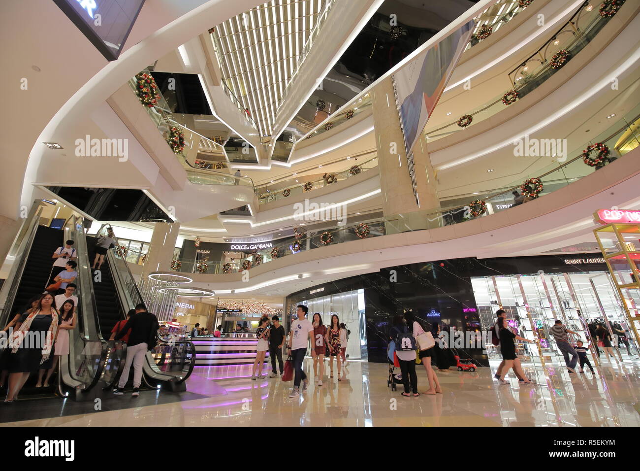 People visit ION Orchard shopping mall in Orchard road Singapore Stock Photo - Alamy