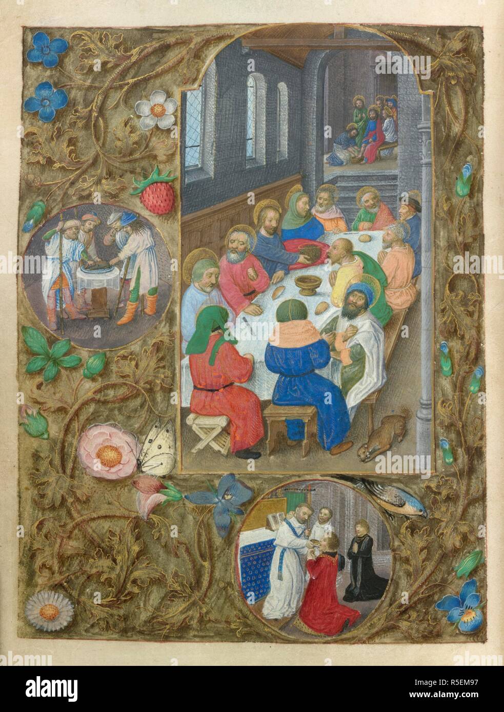 The Last Supper. So-called Hours of Philip the Fair. S. Netherlands ...