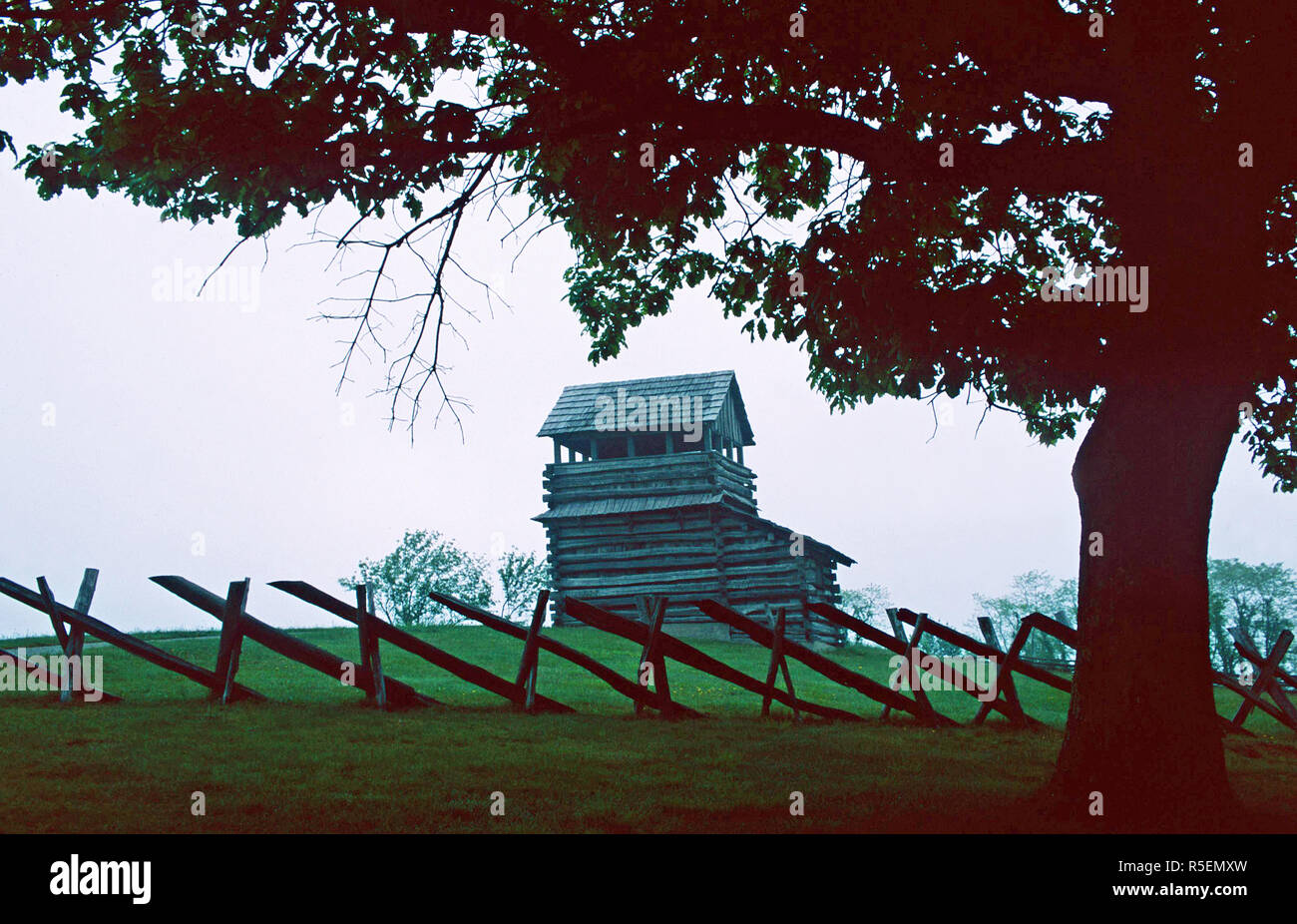 Groundhog Mountain Observatory,Blue Ridge Parkway,North Carolina Stock ...