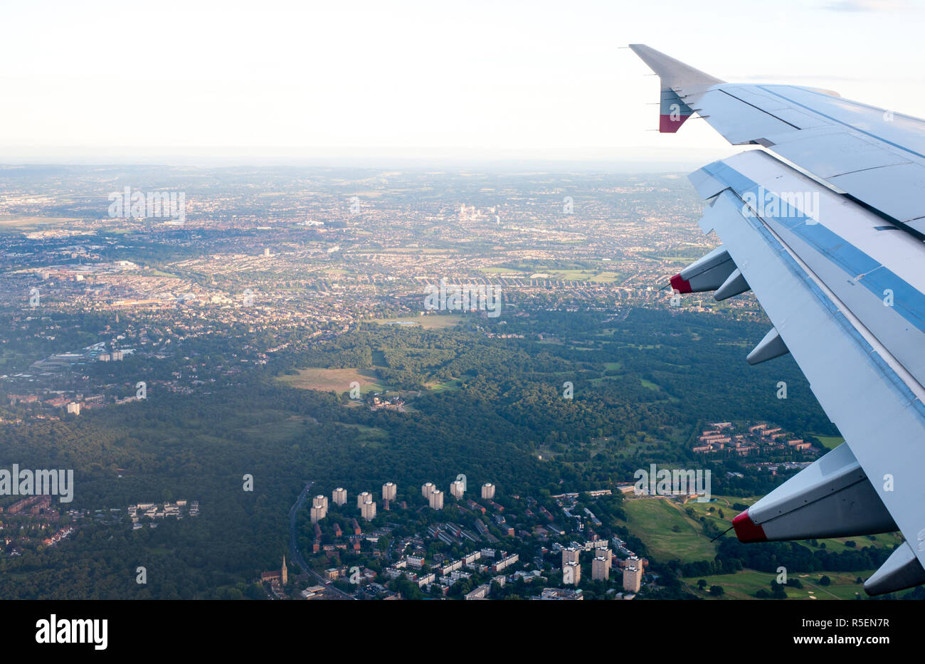 Aerial View from Jet Aircraft Stock Photo - Alamy