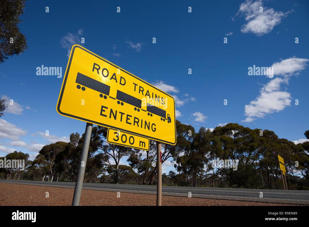 Road Train Sign High Resolution Stock Photography and Images - Alamy