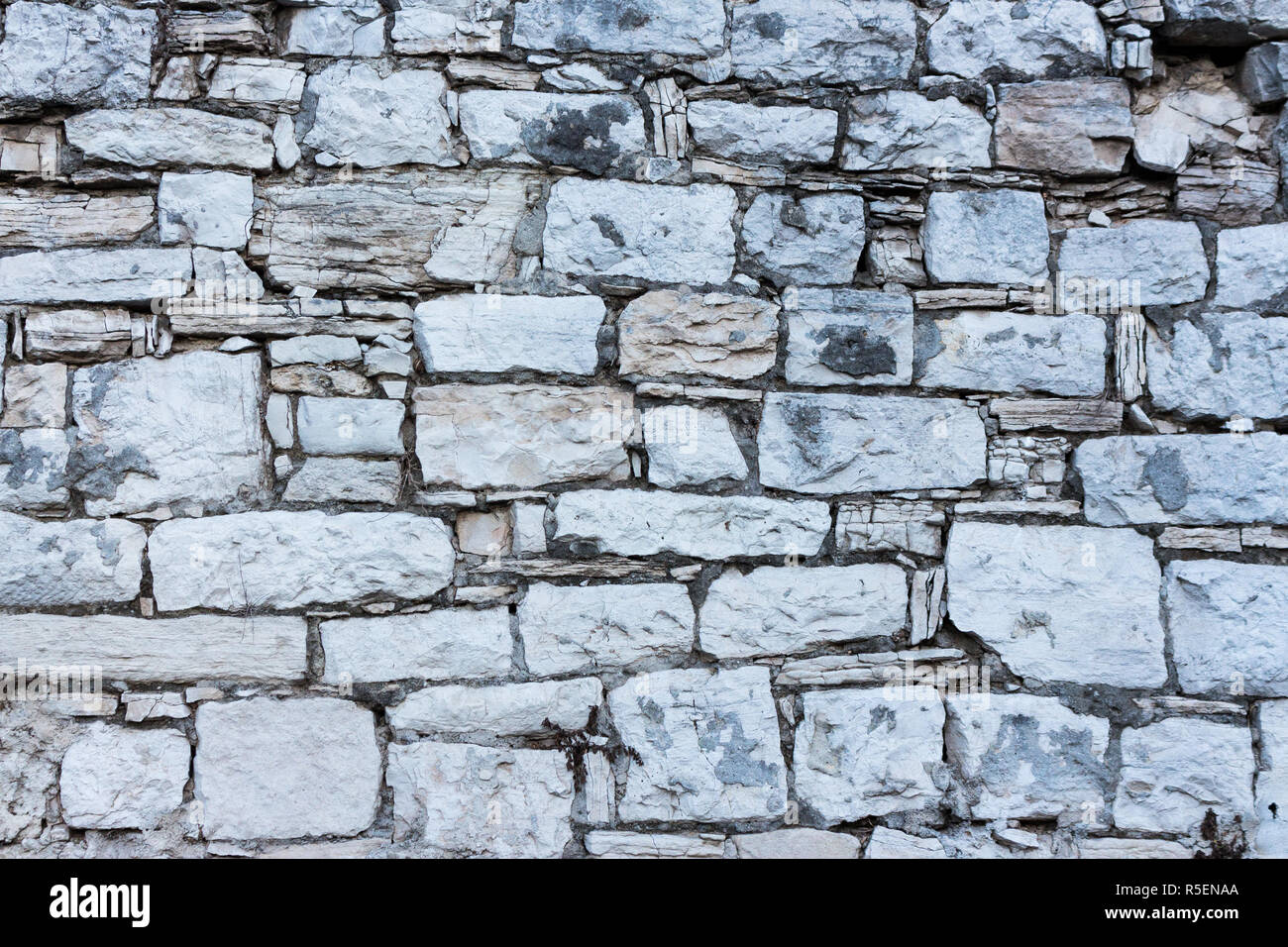 checkered white stone wall 1 Stock Photo - Alamy