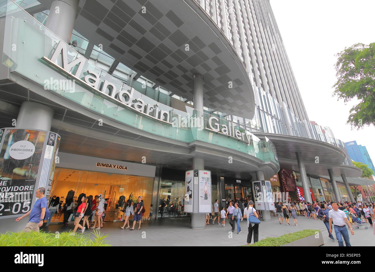 People visit Mandarin gallery shopping mall in Orchard road Singapore ...