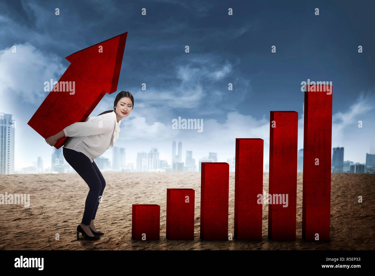 Lifting arrow hi-res stock photography and images - Alamy