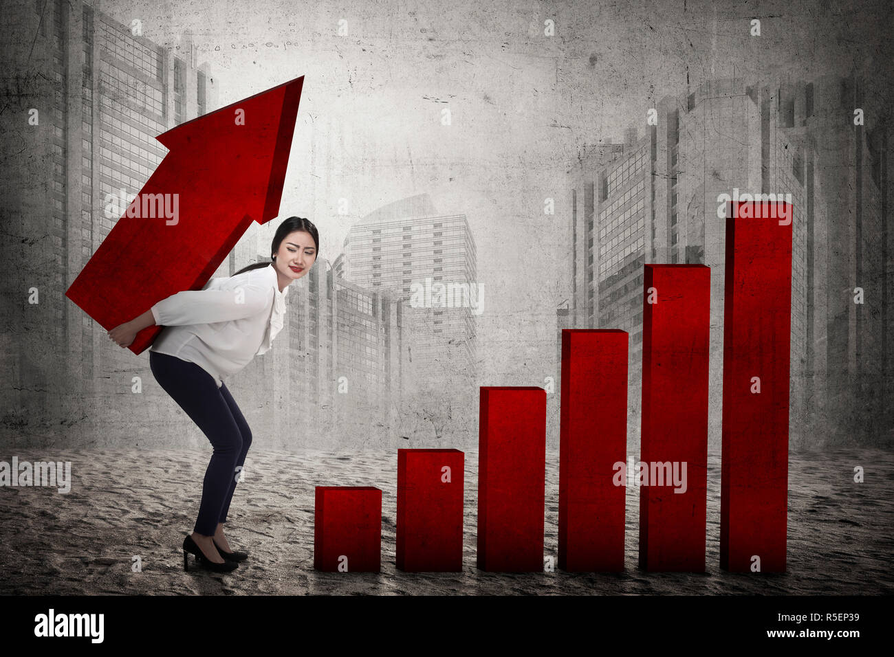 Lifting arrow hi-res stock photography and images - Alamy