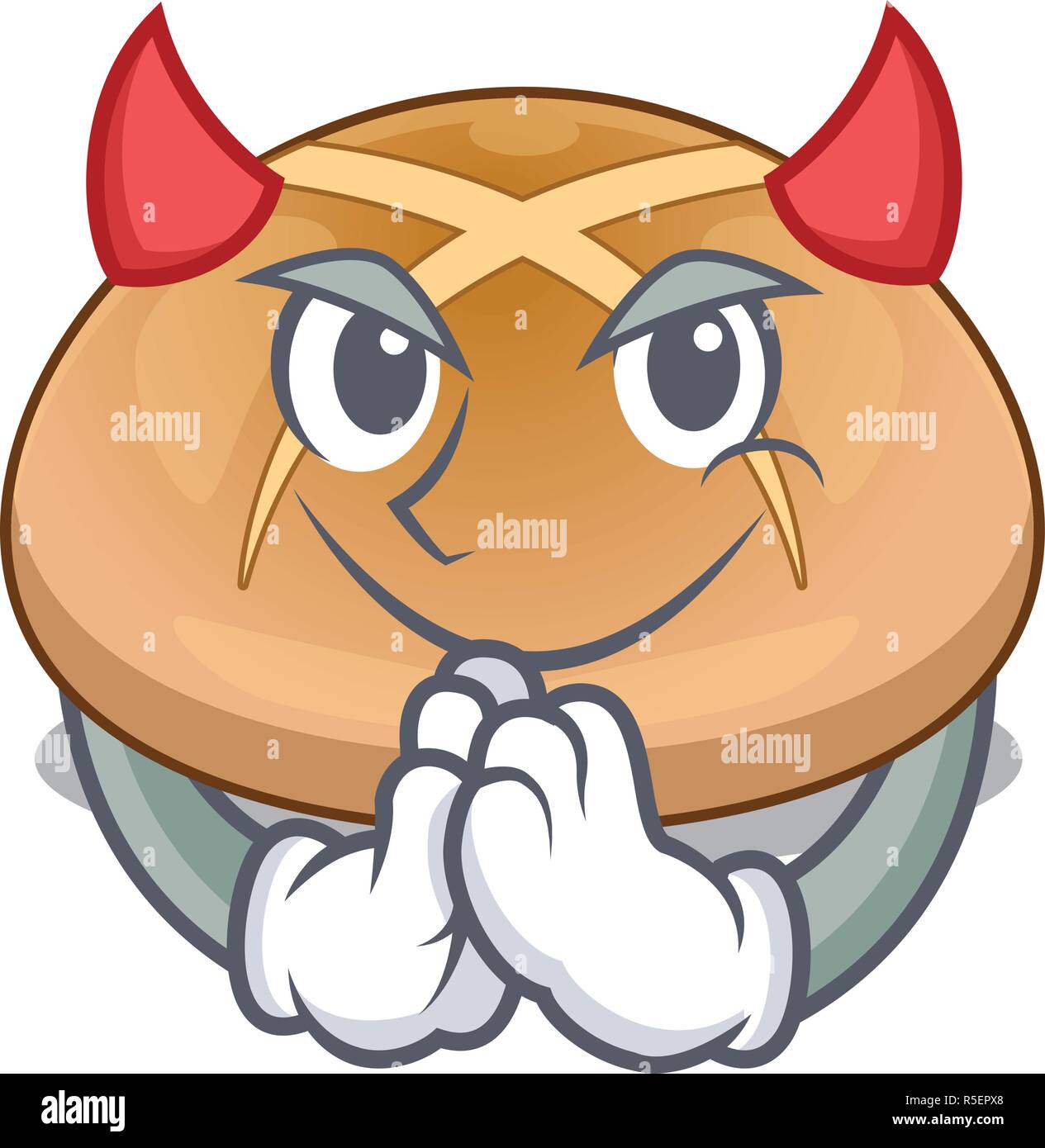 Hot cross buns cartoon Stock Vector Images - Alamy