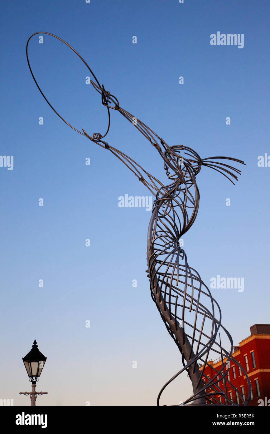 Northern Ireland, Belfast, Statue of Harmony Sculpture by Andy Scott ...