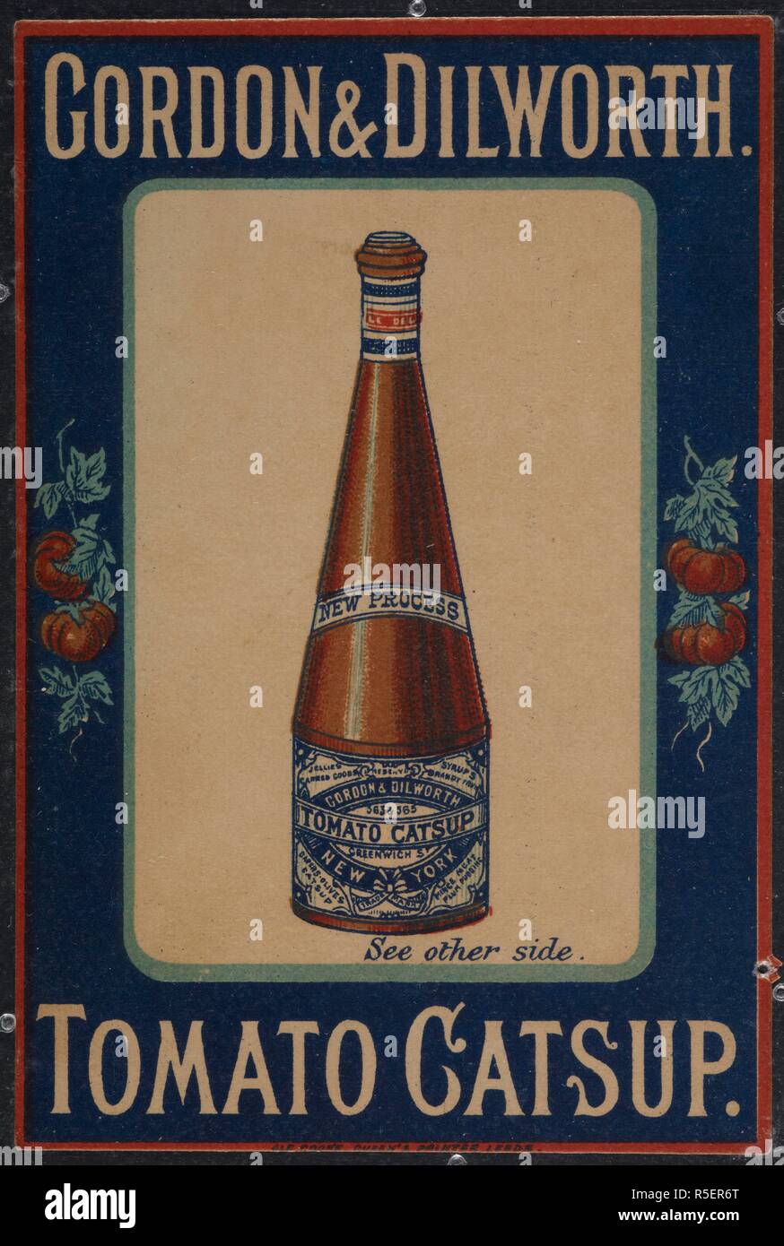 An advertisement for Gordon & Dilworth's Tomato Catsup (ketchup ...