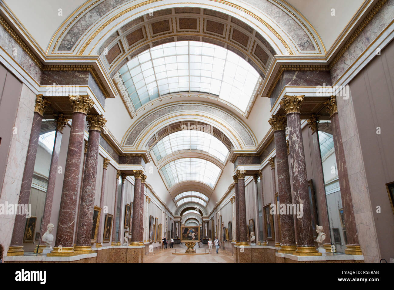 Louvre interior hi-res stock photography and images - Alamy