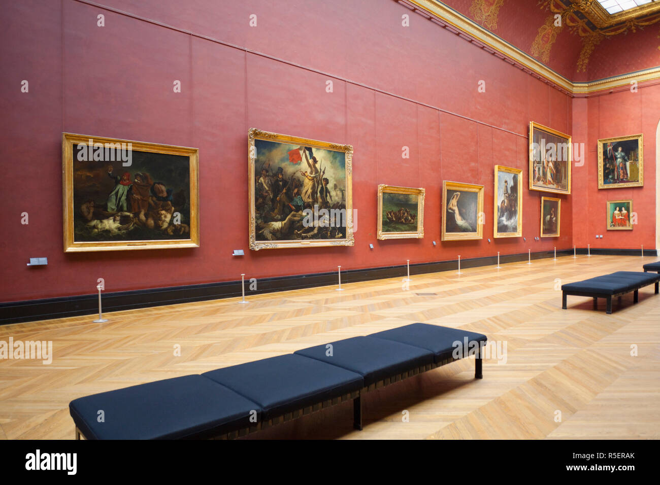 Louvre interior hi-res stock photography and images - Alamy