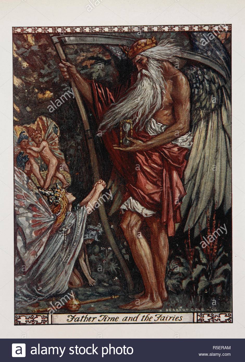 Old Father Time With His Scythe Stock Photos & Old Father Time With His ...