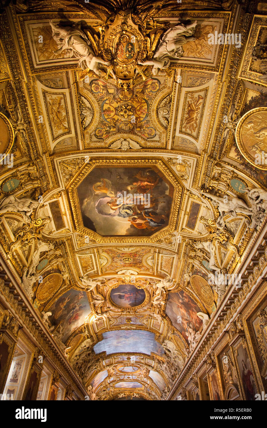 France, Paris, Louvre, Apollon Gallery Stock Photo - Alamy